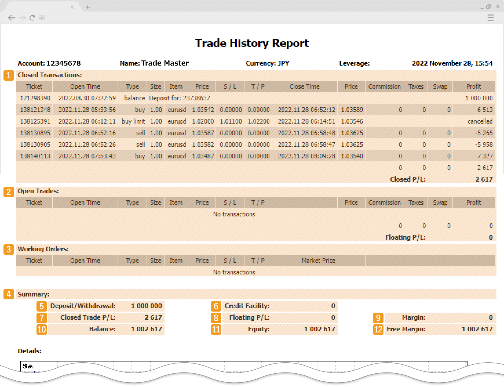 How to download MT5 trading history report? | QuantalphaAlgorithms